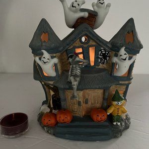 PartyLite | Holiday | Vintage Halloween 9s Partylite Haunted Tealight ...